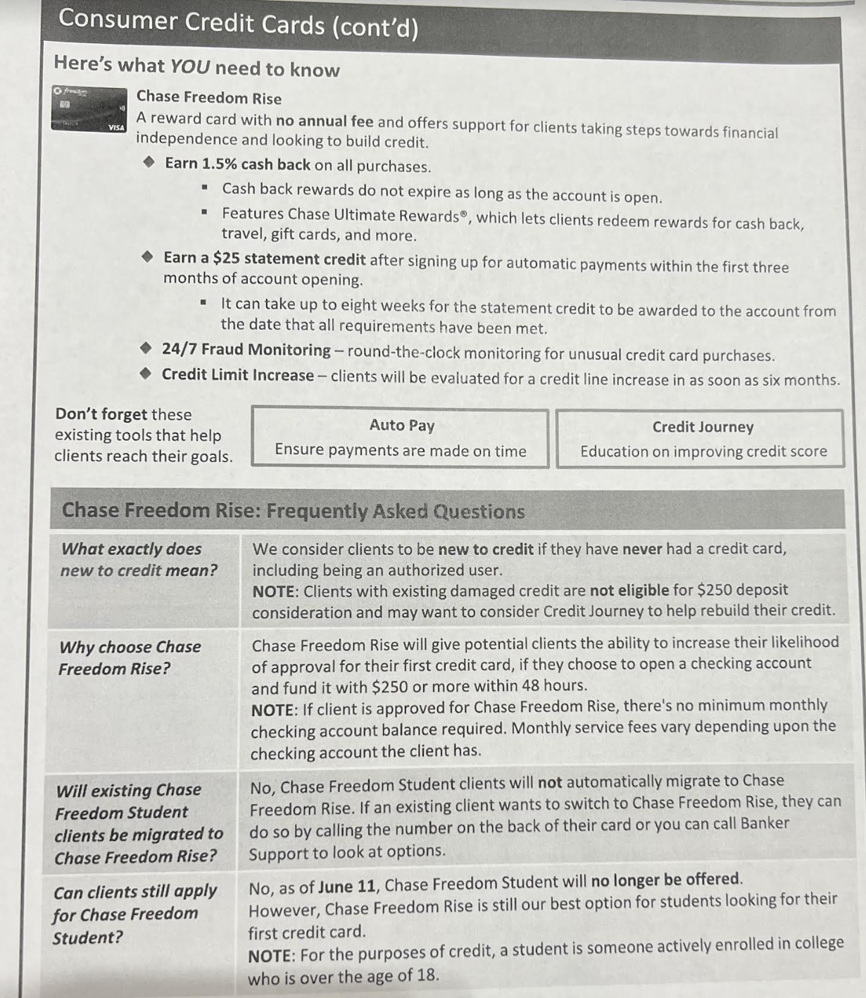 [Update] Chase Freedom Rise Card For Those Signing Up For Their First Card; Students & Credit ...