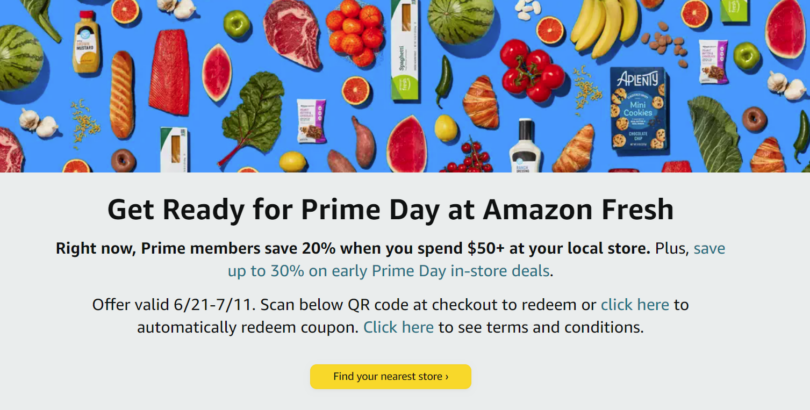 Amazon Fresh: 20% Discount For Prime Members - Doctor Of Credit