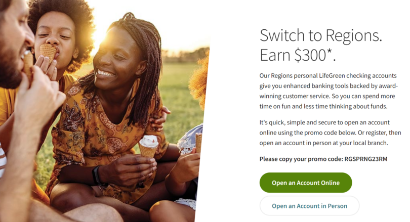 Regions Bank $300 Checking Bonus + $50 Referral [AL, AR, FL, GA, IL, IN ...