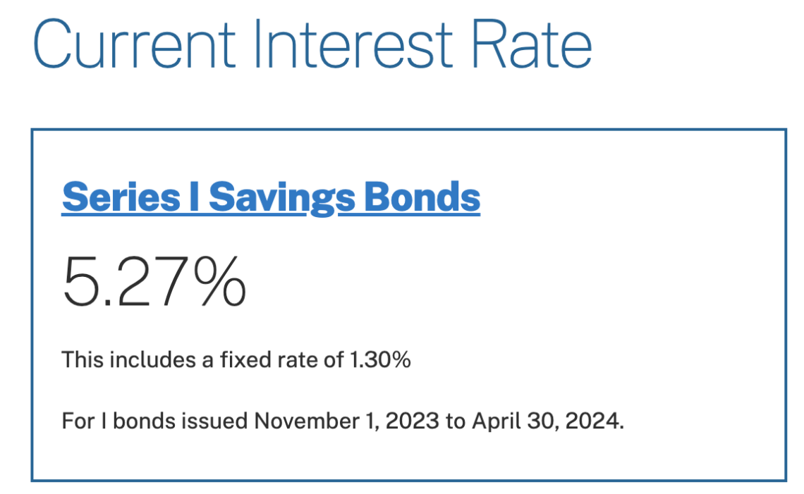 New Variable I Bonds Rate Is 3.97% (Fixed Rate Of 1.30%; Total Rate 5. ...
