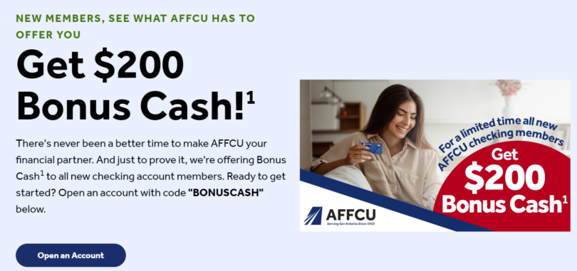 [Expired] [TX, OK, AR, LA, MS, Military] AFFCU $200 Checking Bonus ...
