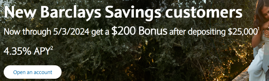[Expired] Barclays $200 Savings Bonus - Doctor Of Credit