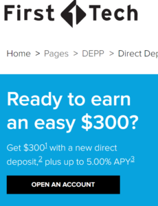 First Tech Federal Credit Union $300 Checking Bonus - Doctor Of Credit
