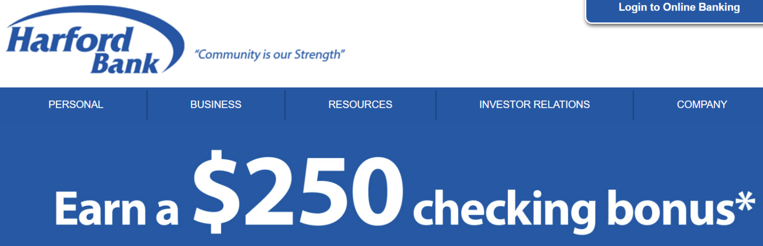 [MD, In Branch] Harford Bank $300 Checking Bonus - Doctor Of Credit