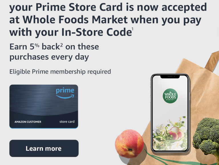 Amazon Prime Store Card Now Accepted At Whole Foods - Doctor Of Credit