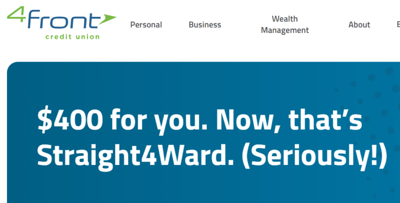 [MI] 4Front Credit Union $400 Checking Bonus, Direct Deposit Not ...