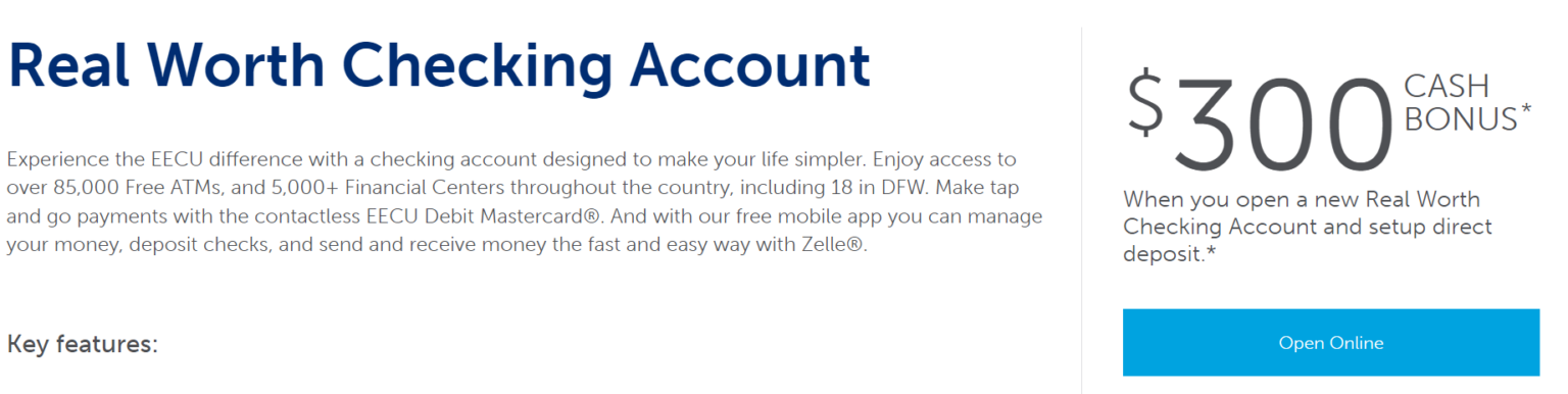 [Expired] [TX] EECU $300 Checking Bonus - Doctor Of Credit