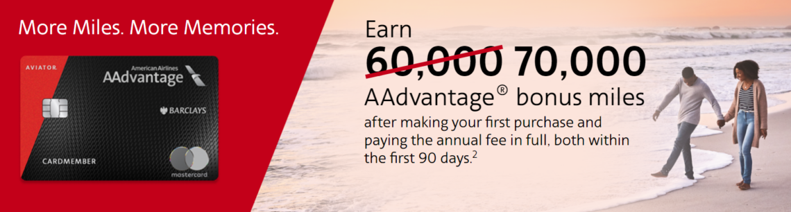 [DEAD] Barclays Aviator Red World Elite MasterCard 70,000 Miles (No ...