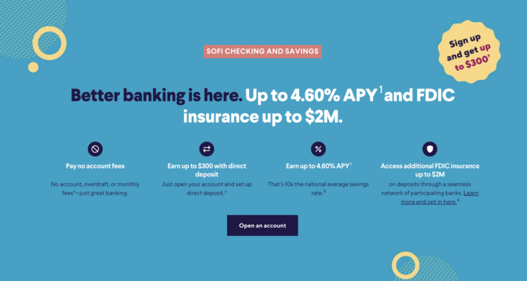 SoFi Checking & Savings $300 + $400/40,000 Signup Bonus (Nationwide ...