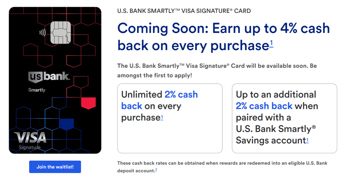 [Live] U.S. Bank To Launch ‘Smartly Visa Signature Card’ Earn Up To 4% Back On All Purchases ...