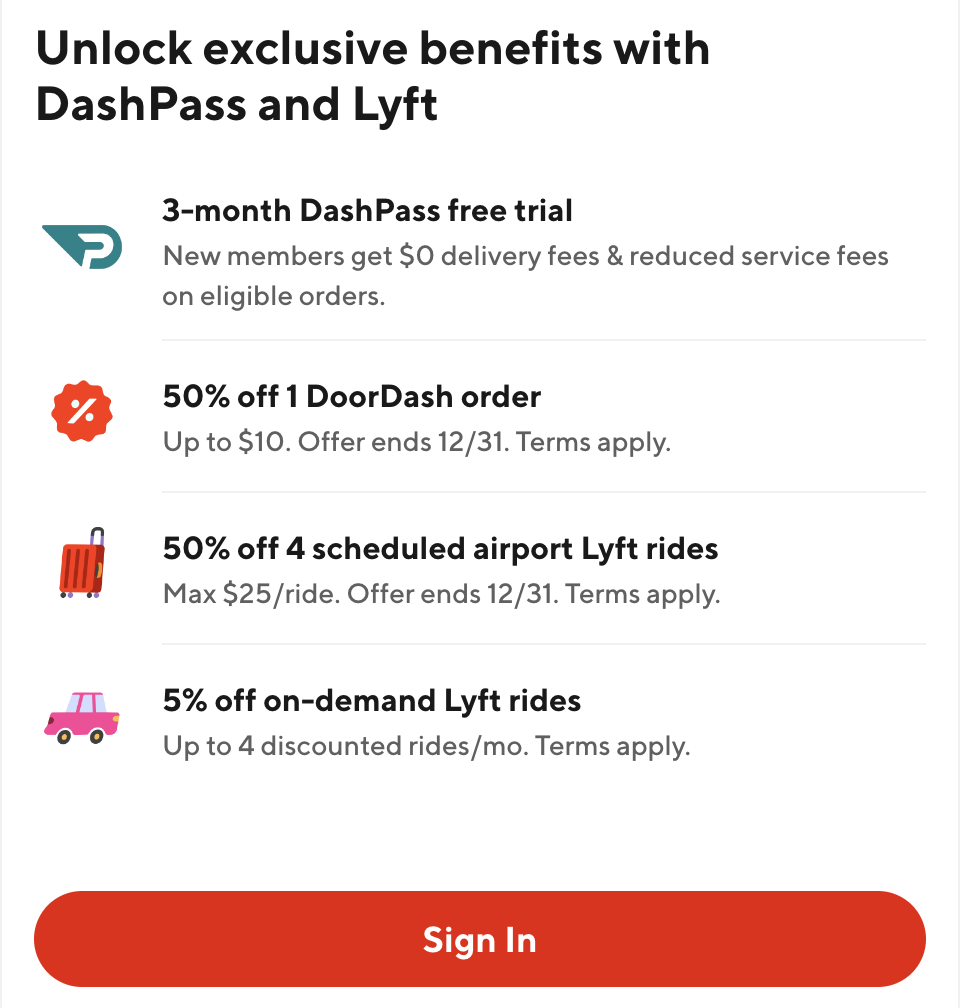 (Update) DoorDash & Lyft Partnership for Benefits & Discounts - Doctor ...