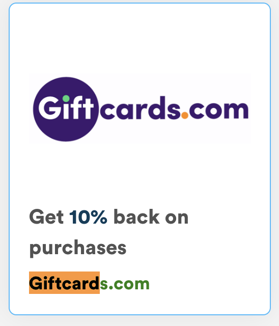 Capital One Shopping: 6-9x Back On Giftcards.com (YMMV) - Doctor Of Credit