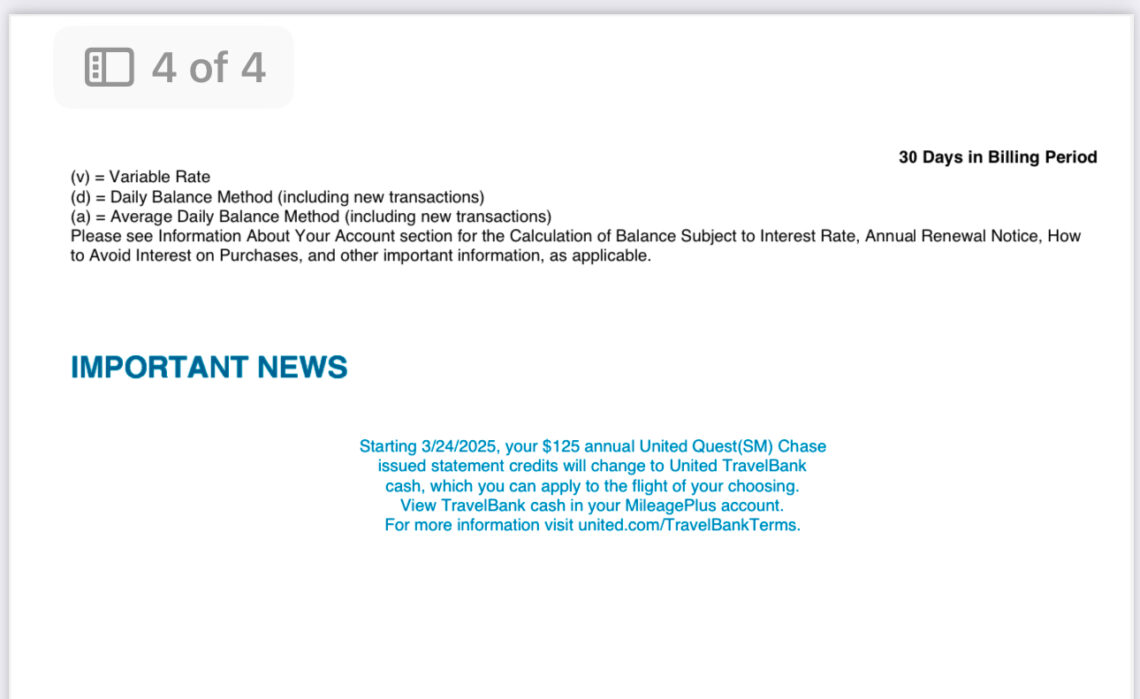 Chase Changing United Quest Credit To Travel Bank - Doctor Of Credit