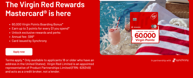 Synchrony Virgin Red - 60,000 Point Bonus - Doctor Of Credit