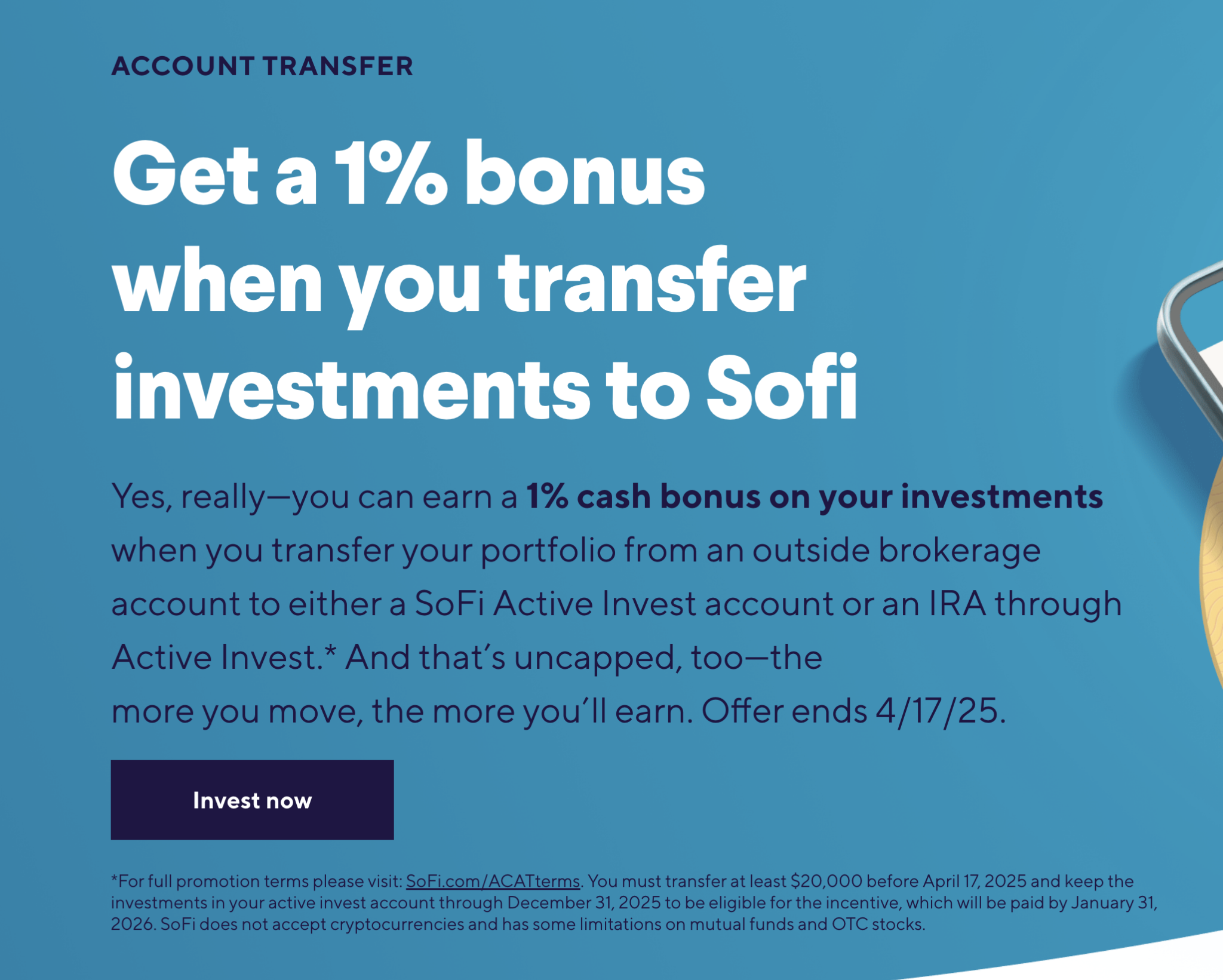 [Expired] SoFi Invest 1% Unlimited Brokerage & IRA Bonus (9-Month Hold ...