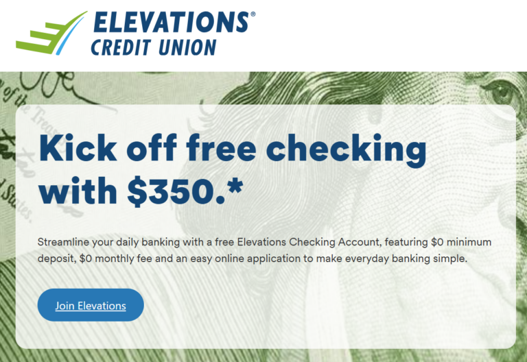 [CO Only] Elevations Credit Union $350 Checking Bonus - Doctor Of Credit