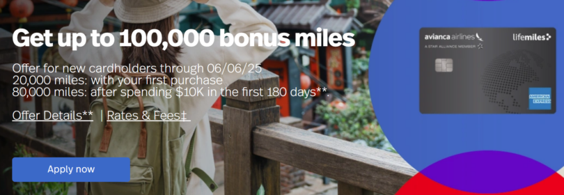 Cardless Avianca Cards – Increased 100,000 Mile Bonus - Doctor Of Credit