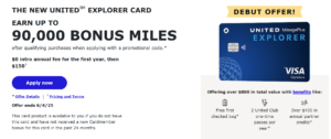 [Expired] Chase United Explorer Card 90,000 - Doctor Of Credit