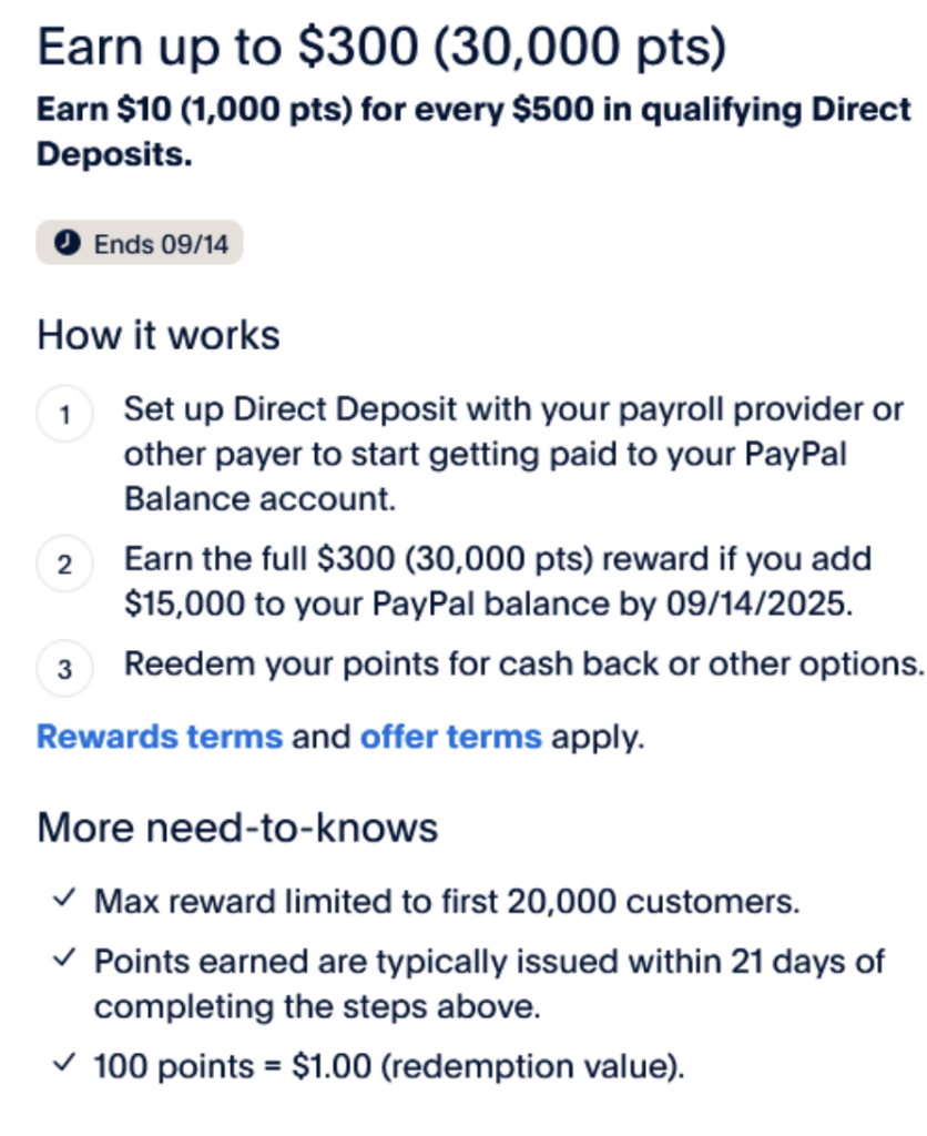 [Targeted] Paypal: Get $10 For Every $500 In Direct Deposits (Max $300 ...