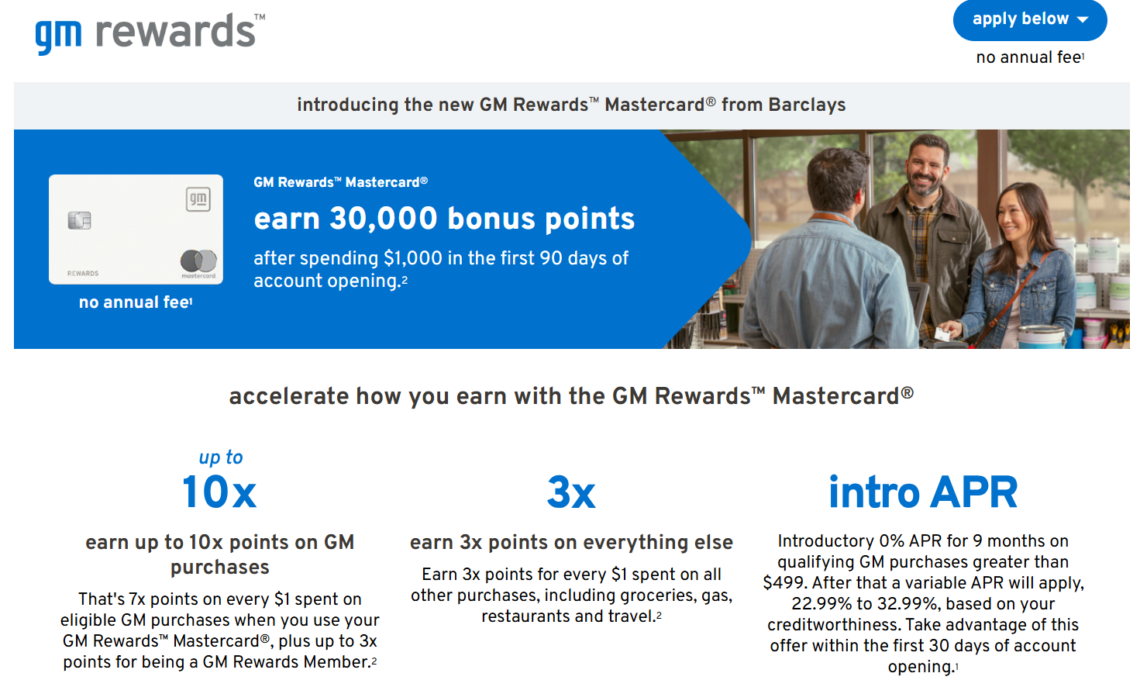 Barclays GM Rewards Mastercard Now Live (3x On All Purchases, 30k Sign Up Bonus) - Doctor Of Credit