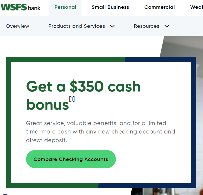 [PA, NJ, DE or MD] WSFS Bank $350 Checking Bonus - Doctor Of Credit