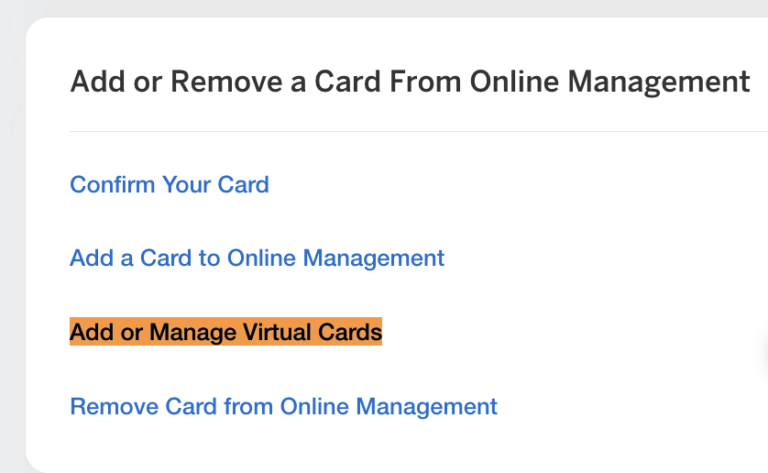 American Express Now Offers Virtual Cards Numbers Within The Online ...