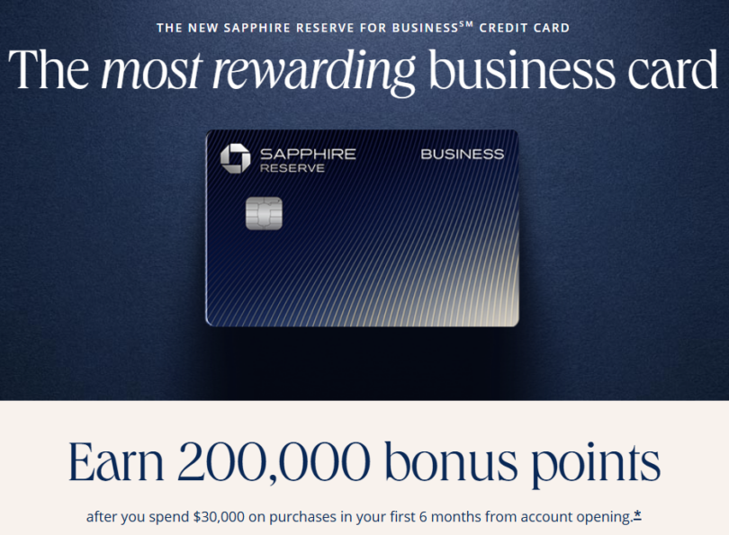 Chase Sapphire Reserve Business 200,000 - Doctor Of Credit