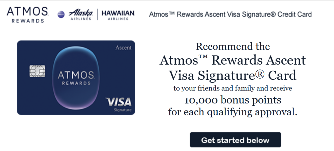 Create A Referral Link For Bank of America Atmos Ascent Card (80k + 10k ...