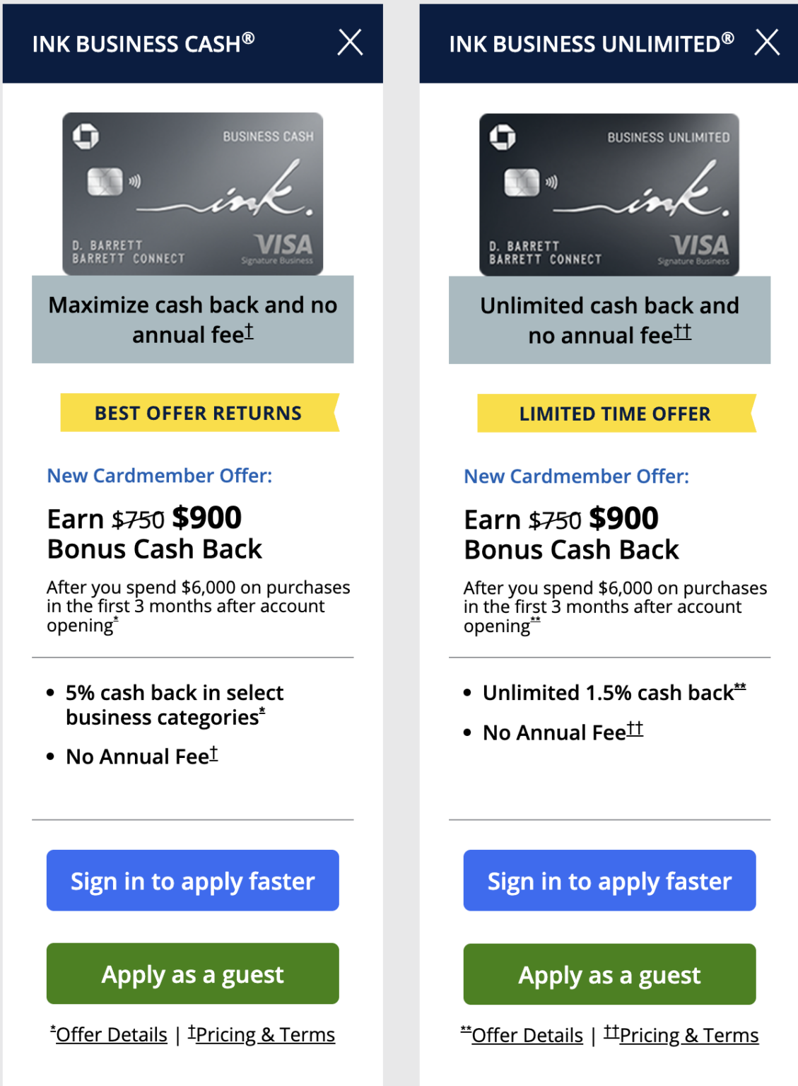 (Expired) Chase INK Cash & INK Unlimited: $900/90,000 Points Signup ...