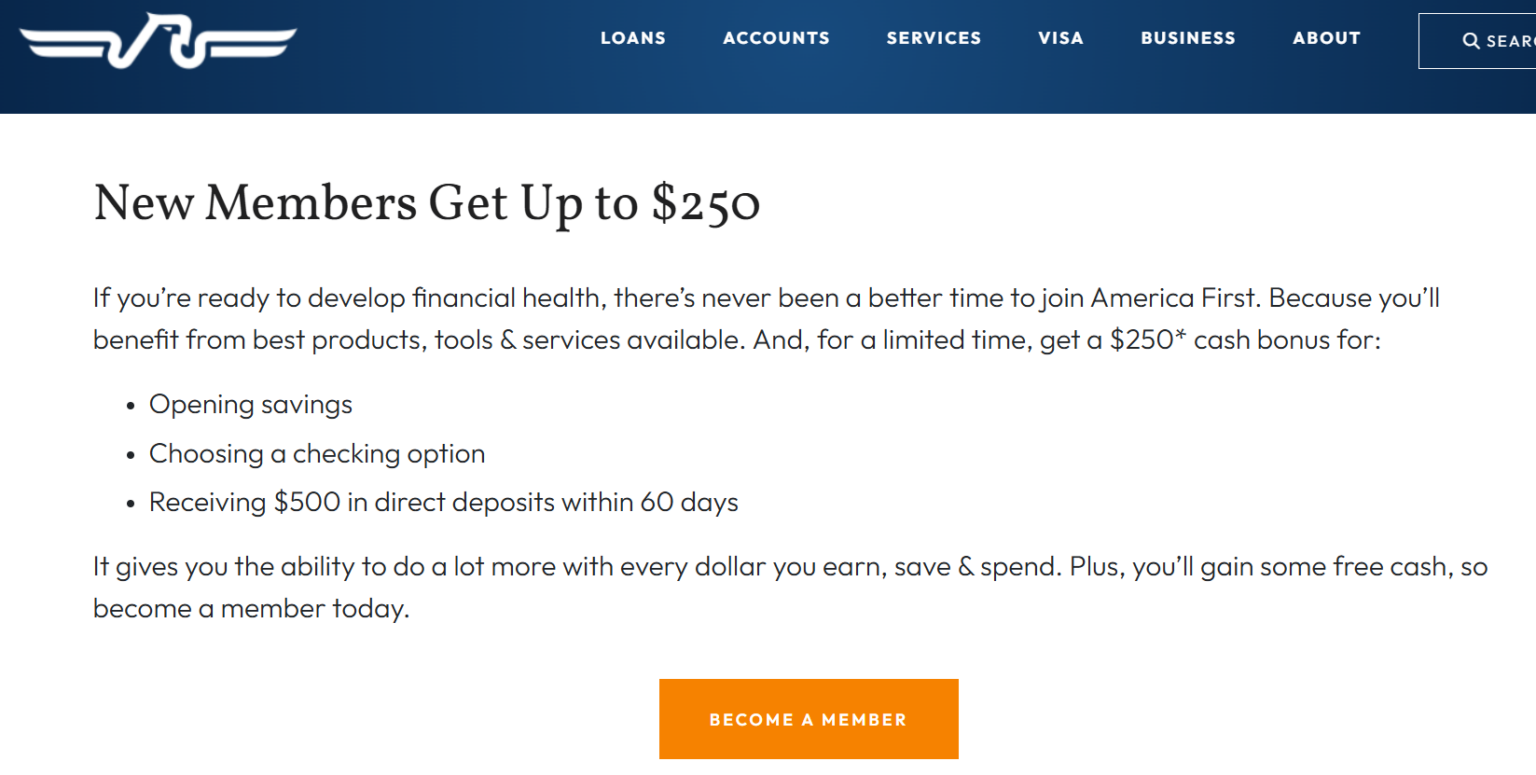 [AZ] America First Credit Union $250 Checking Bonus - Doctor Of Credit