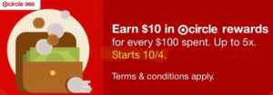 [Targeted] Target Circle 360: $10 Rewards for Every $100 Spent (Limit 5 ...