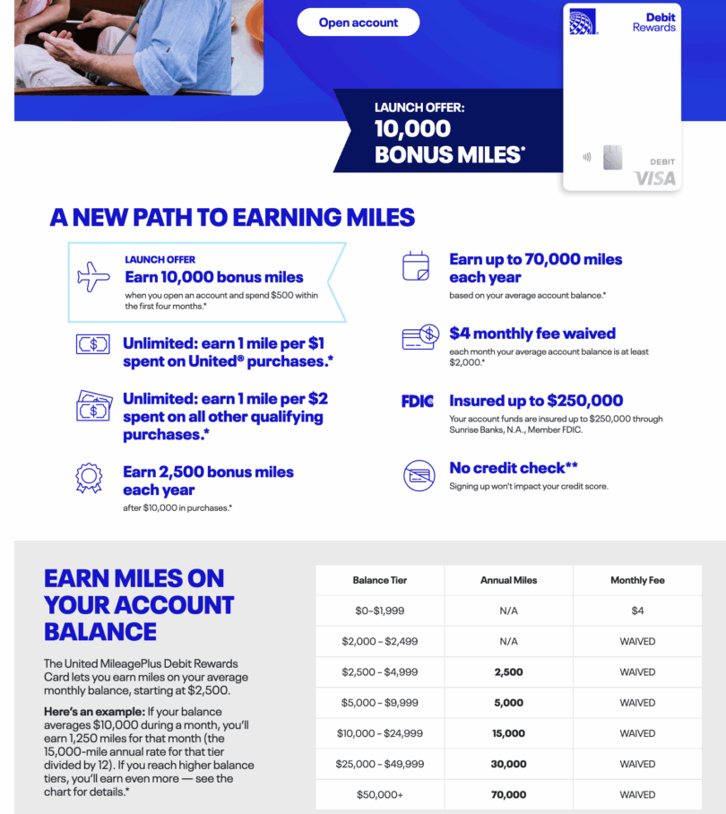 United Launches New MileagePlus Debit Card (10,000 Miles Signup Bonus ...