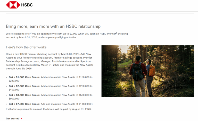 HSBC $1,500 - $7,000 Checking Bonus