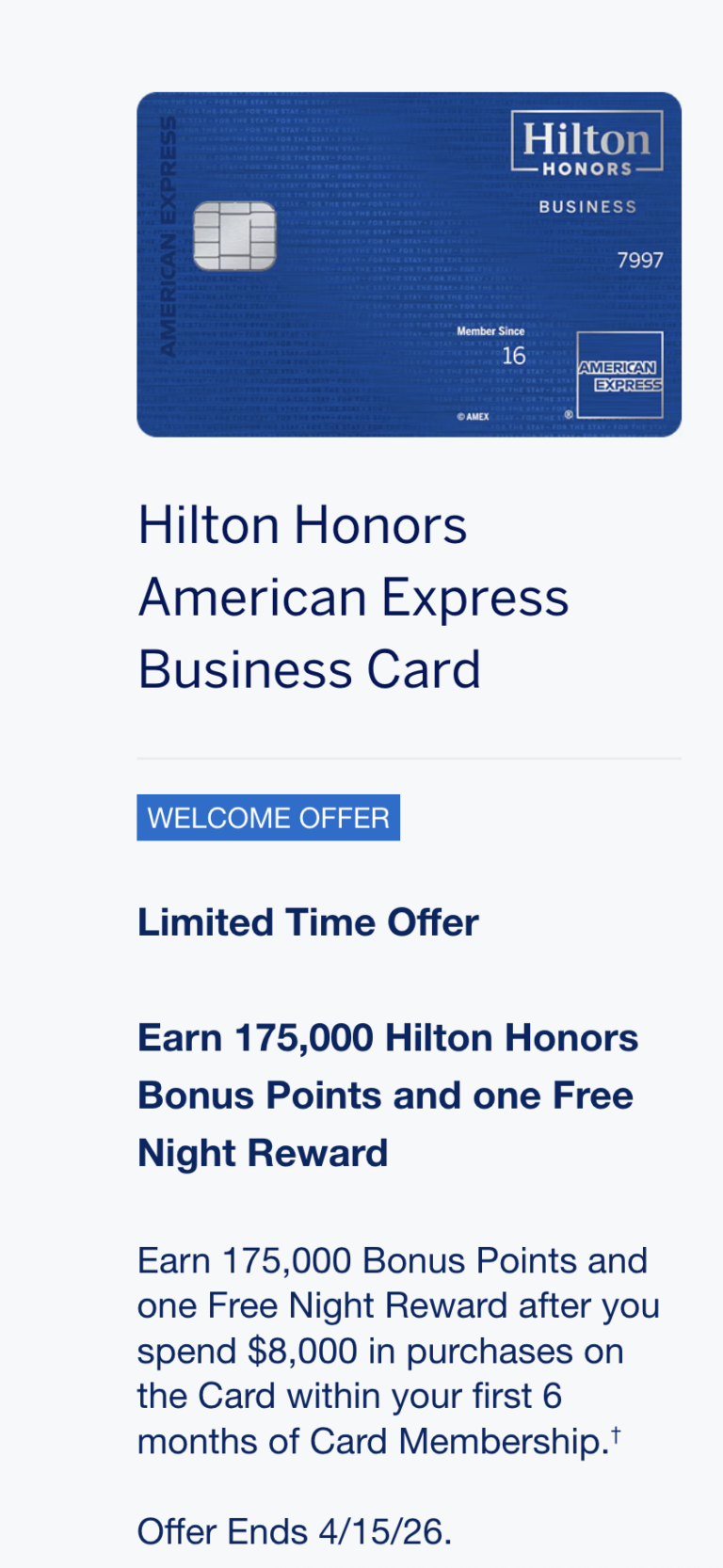 (Update) American Express Hilton Increased Credit Card Signup Bonuses ...