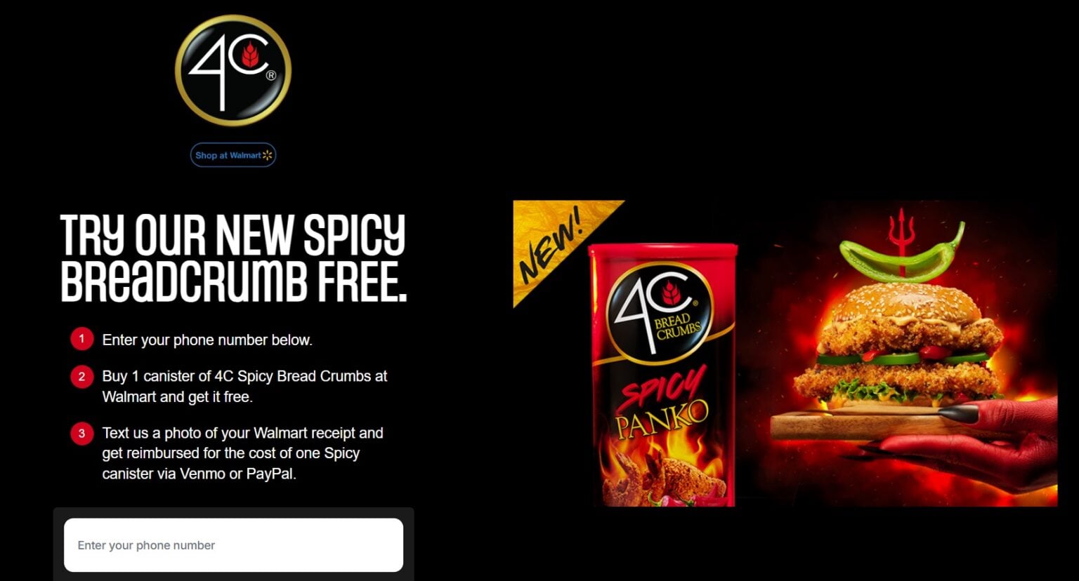 Walmart: Free 4C Spicy Panko After Aisle Rebate