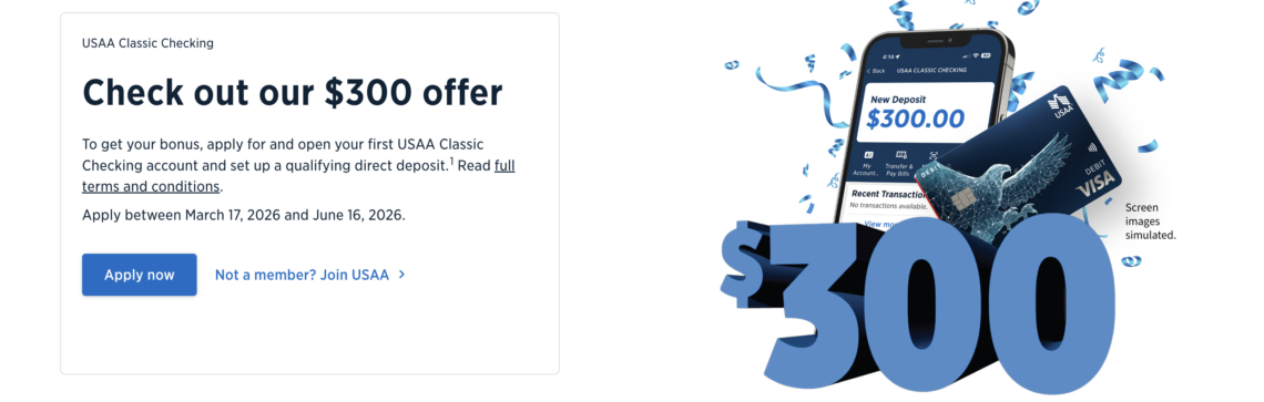 USAA $300 Checking Bonus - Doctor Of Credit