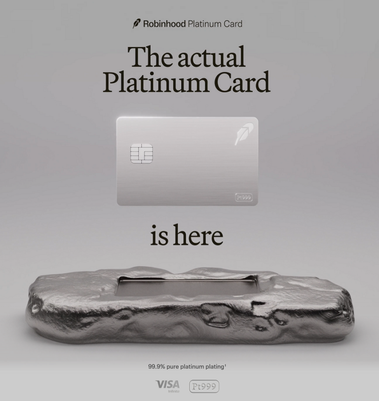 Robinhood Announces Platinum Credit Card - $695 Annual Fee